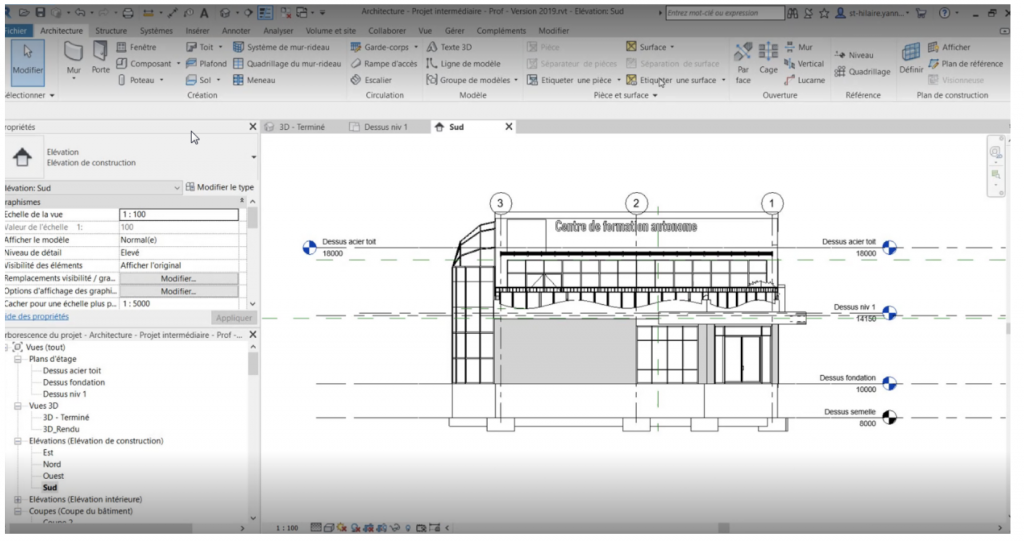 Formation Revit Architecture/intermédiaire - Centre de Formation Autonome